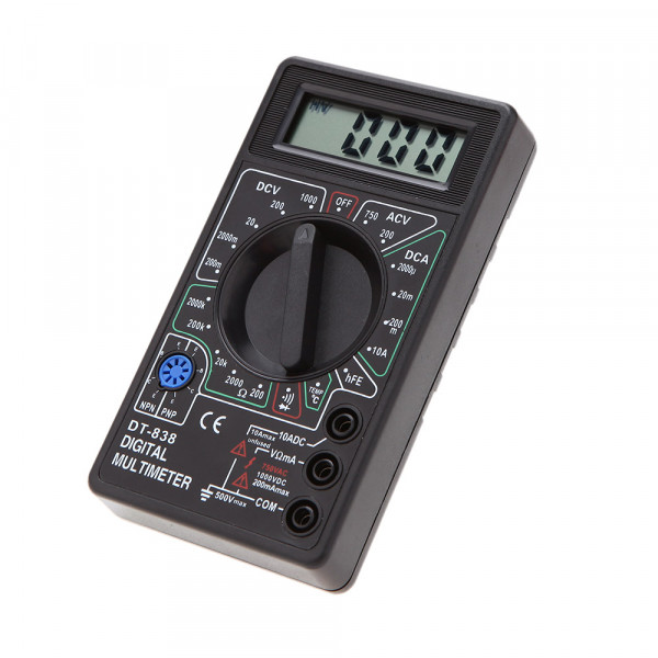 Дигитален мултиметър, DT-838, Черен - 17618 - 741.BG