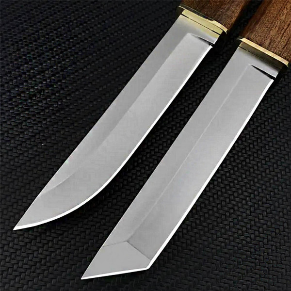 Уникален японски двоен ТАНТО нож GEMINI TAGAYA San, D2, 58HRc, BF22 ...