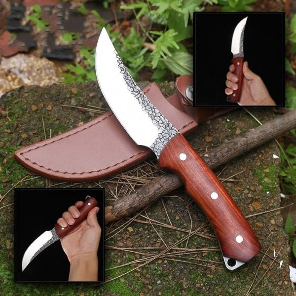 Масивен ловен нож ORIENT BLACKSMITH, стомана D2, дръжка ясен - 741.BG